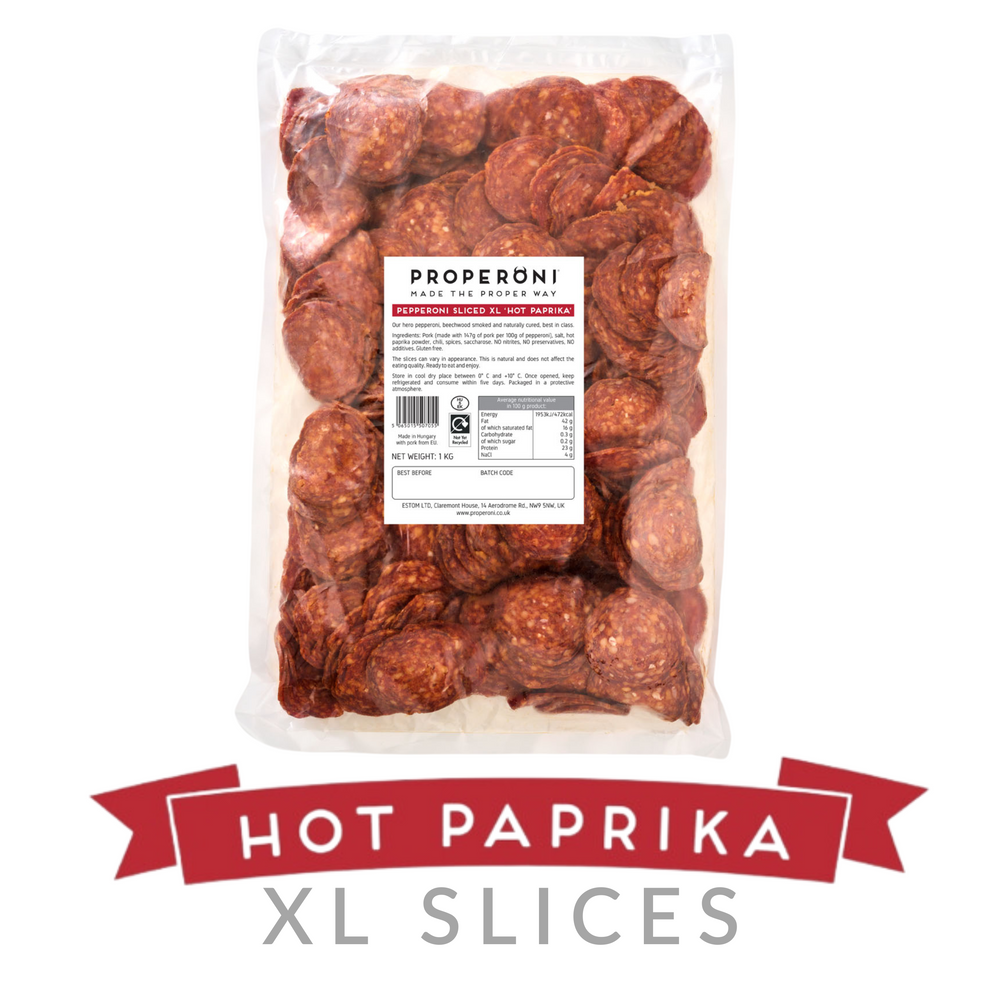 Properoni Hot Paprika Large Sliced Pepperoni 1kg