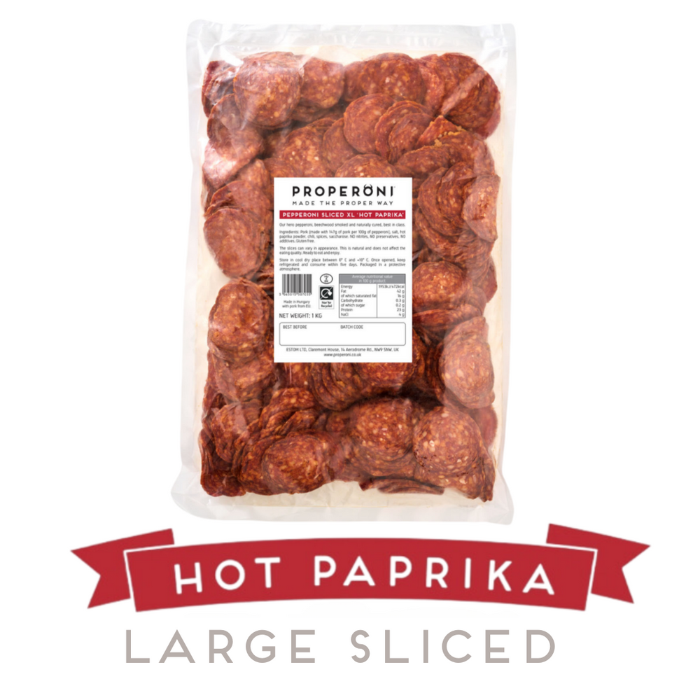 Wholesale Pepperoni Slices (1kg Bags) - Properoni