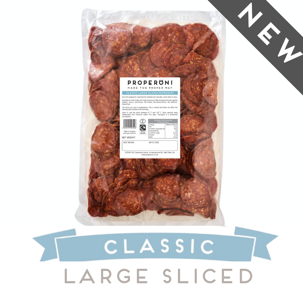 Properoni Classic Large Sliced Pepperoni 1kg