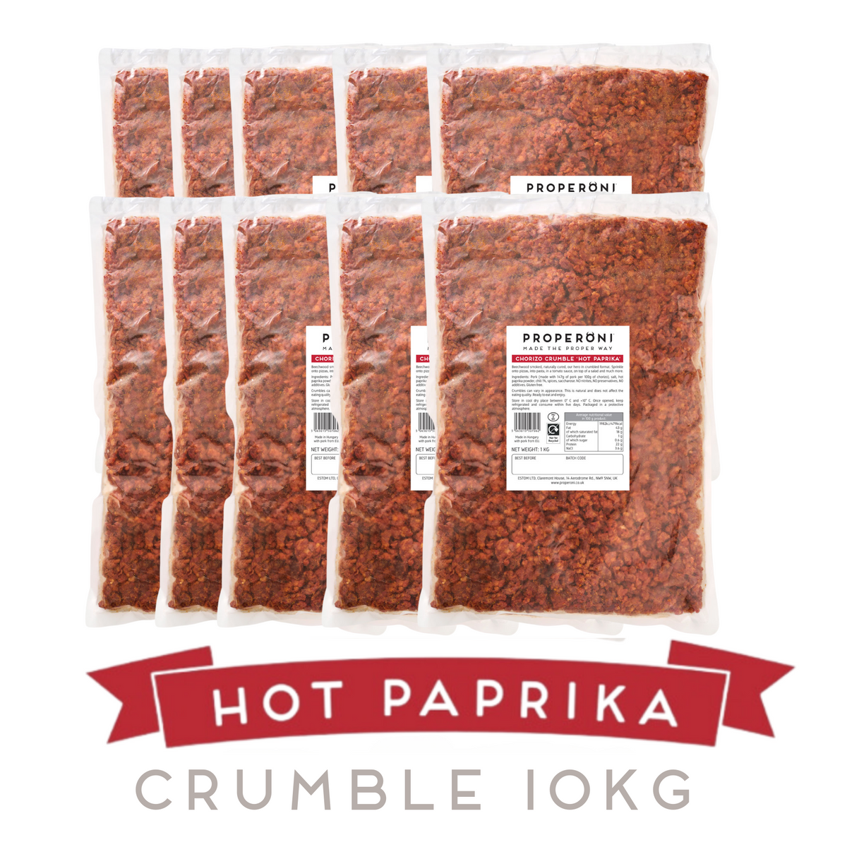 Properoni Hot Paprika Crumble 10kg