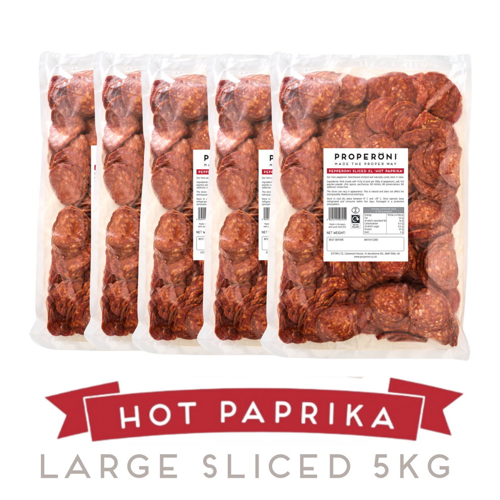 Properoni Hot Paprika Large Sliced Pepperoni 5kg